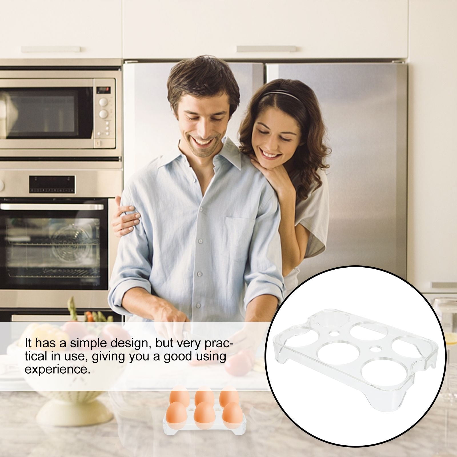 BRIGHTFUFU Durable Refrigerator Egg Case Made of Premium PP Material ...