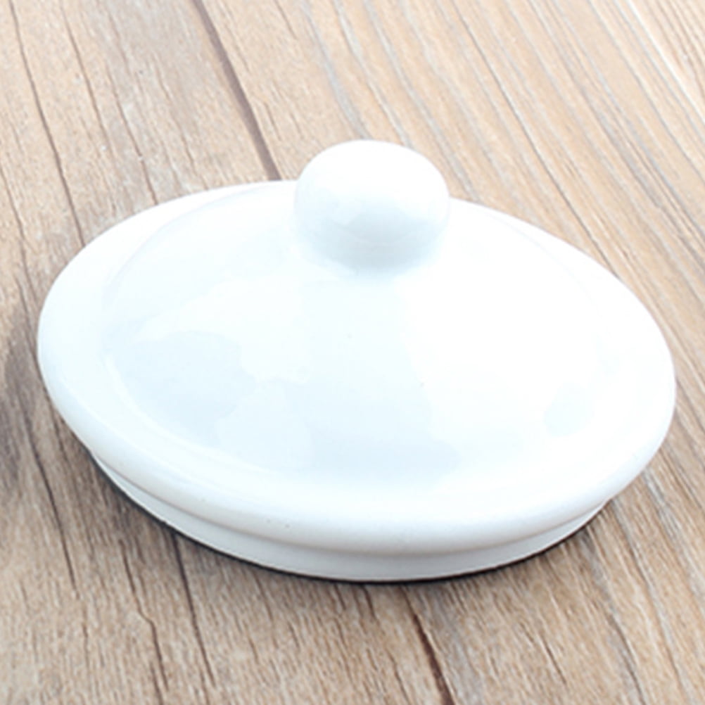 BRIGHTFUFU Enamel Mug Lid Replacement Coffee Cup Cover White Round 1Pcs ...