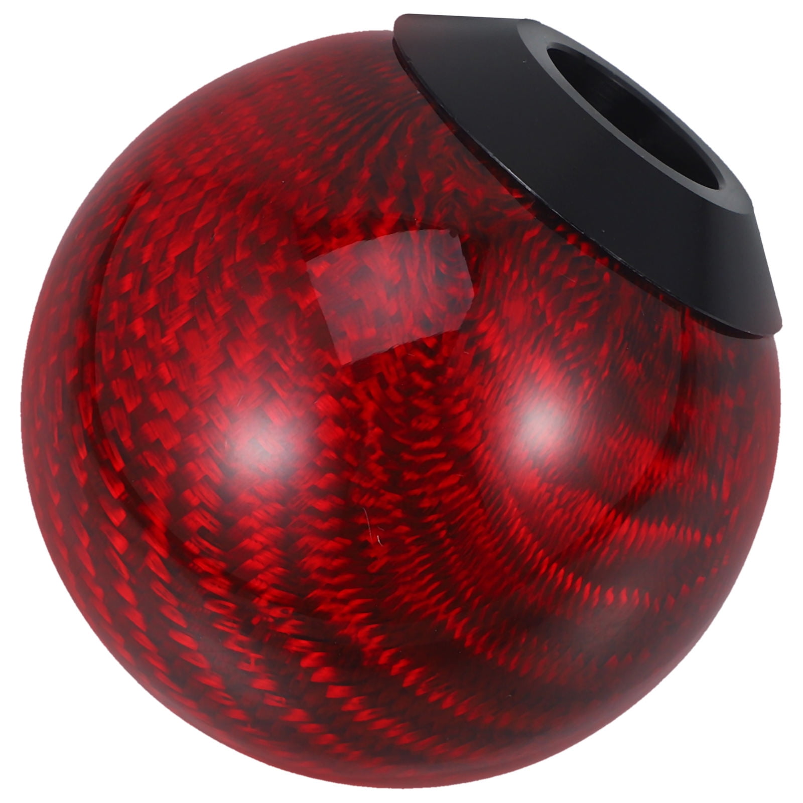 BRIGHTFUFU Round Red Shifter Grip Handle Made of Carbon Fiber and ...