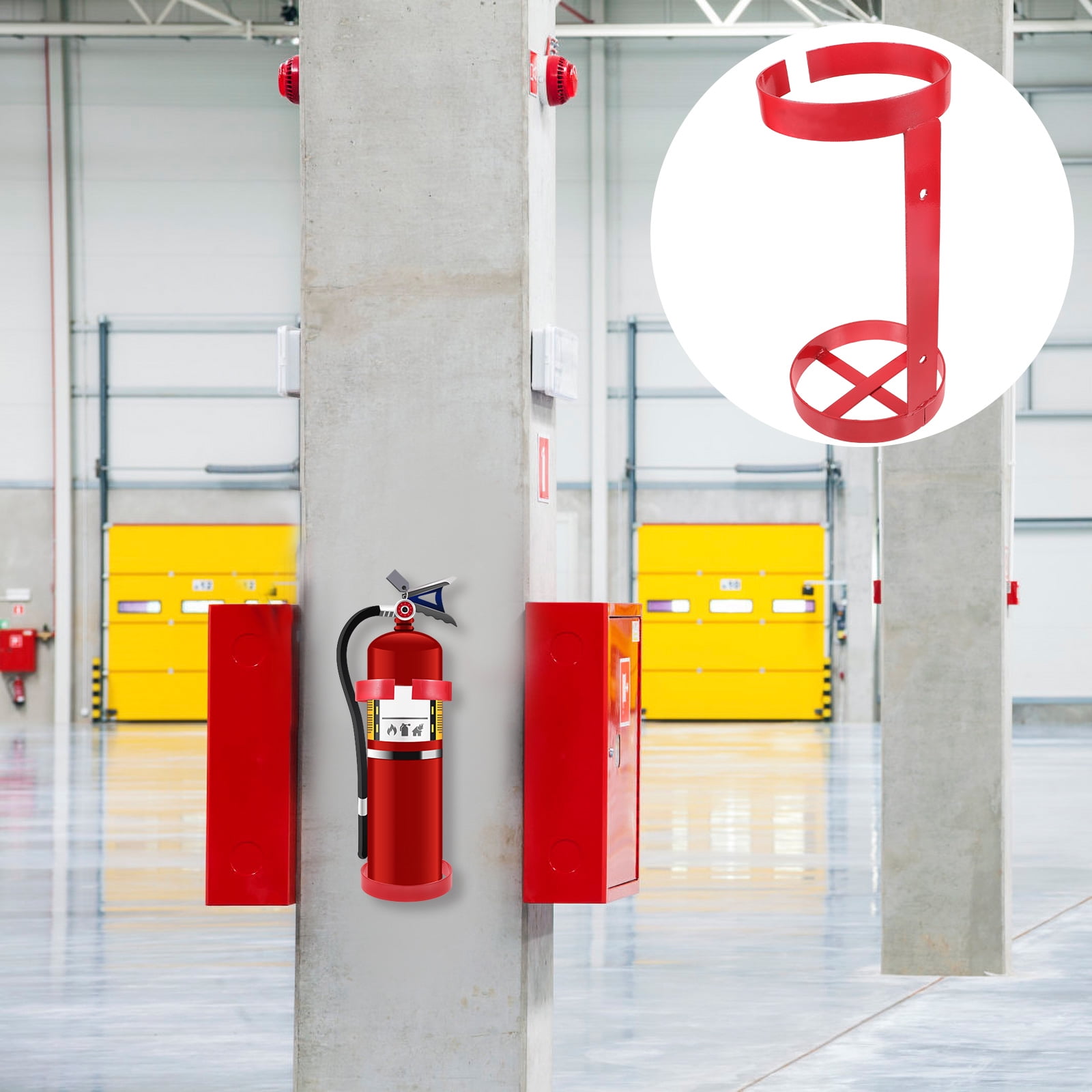 BRIGHTFUFU Fire Extinguisher Bracket for Cars 1Pack Metal Wall Mounted ...