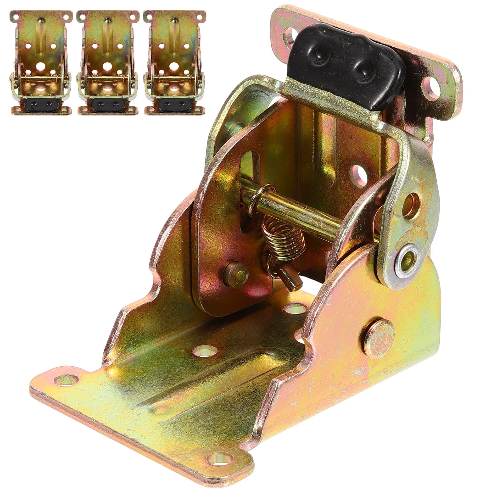 BRIGHTFUFU Furniture Leg Hinges 4Pcs Square Shape Iron Folding Brackets ...