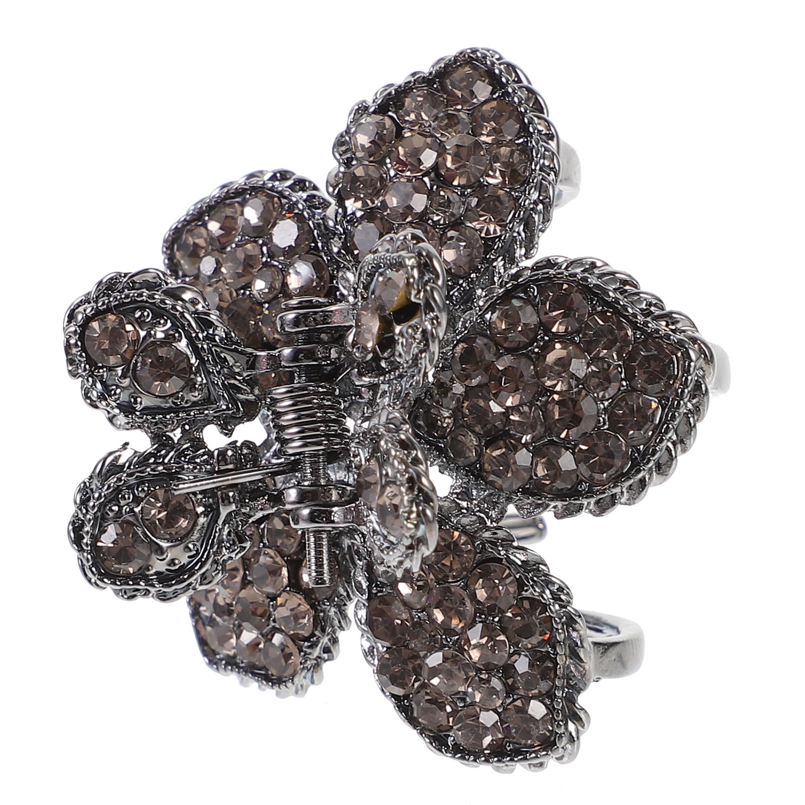 BRIGHTFUFU Rhinestone Grey Hair Clip - Stylish Hair Accessory for ...