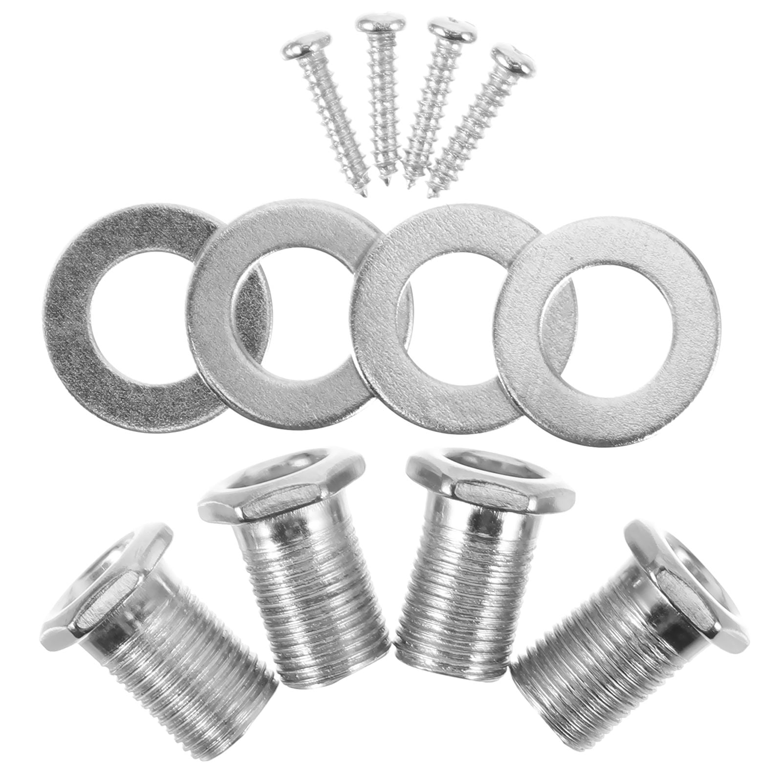 BRIGHTFUFU Guitar Tuner Screws and Nuts 6 Sets for Guitar Neck Plate ...