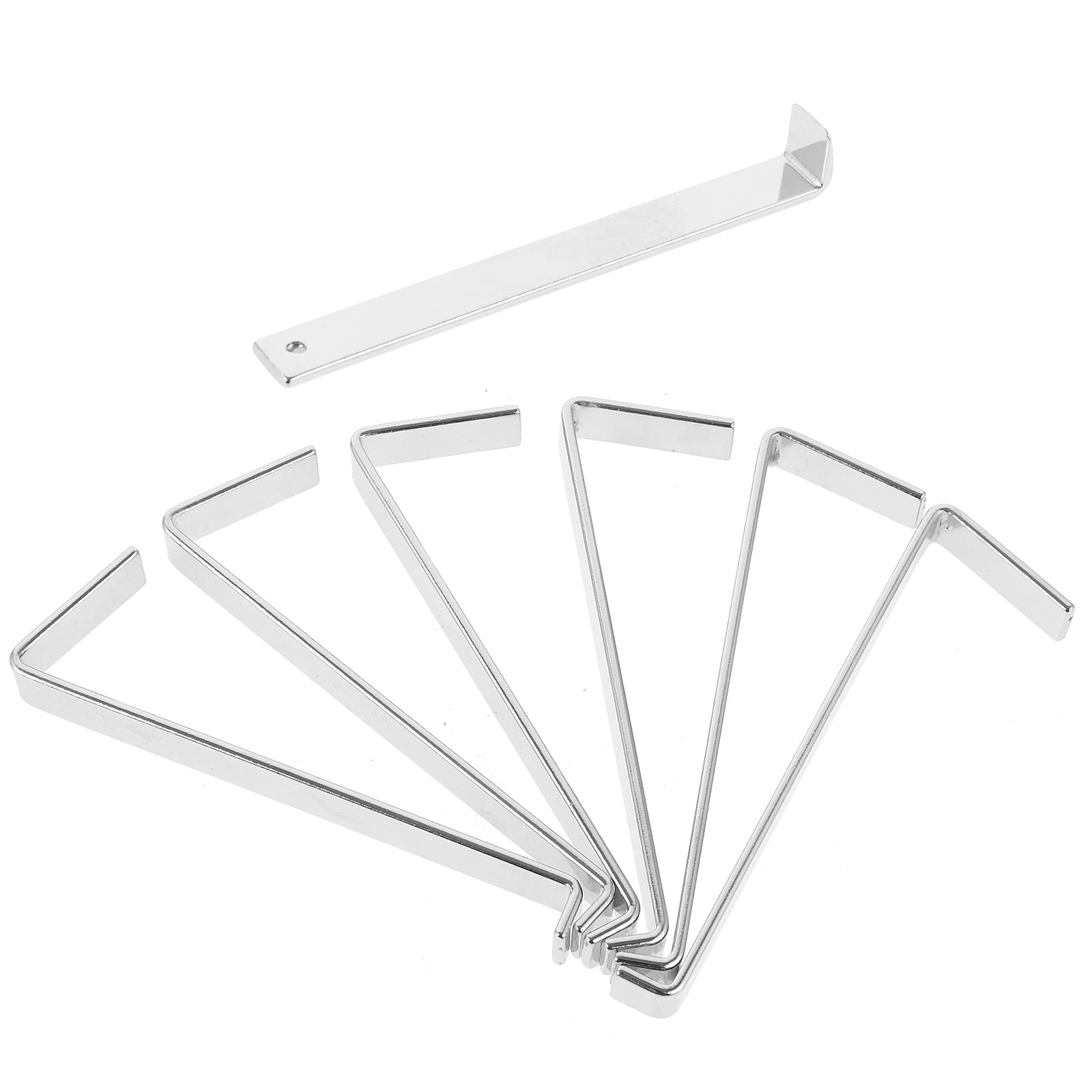 BRIGHTFUFU Heavy Duty Wall Siding Hooks 1 Set (6 Hooks 1 Crowbar) No ...