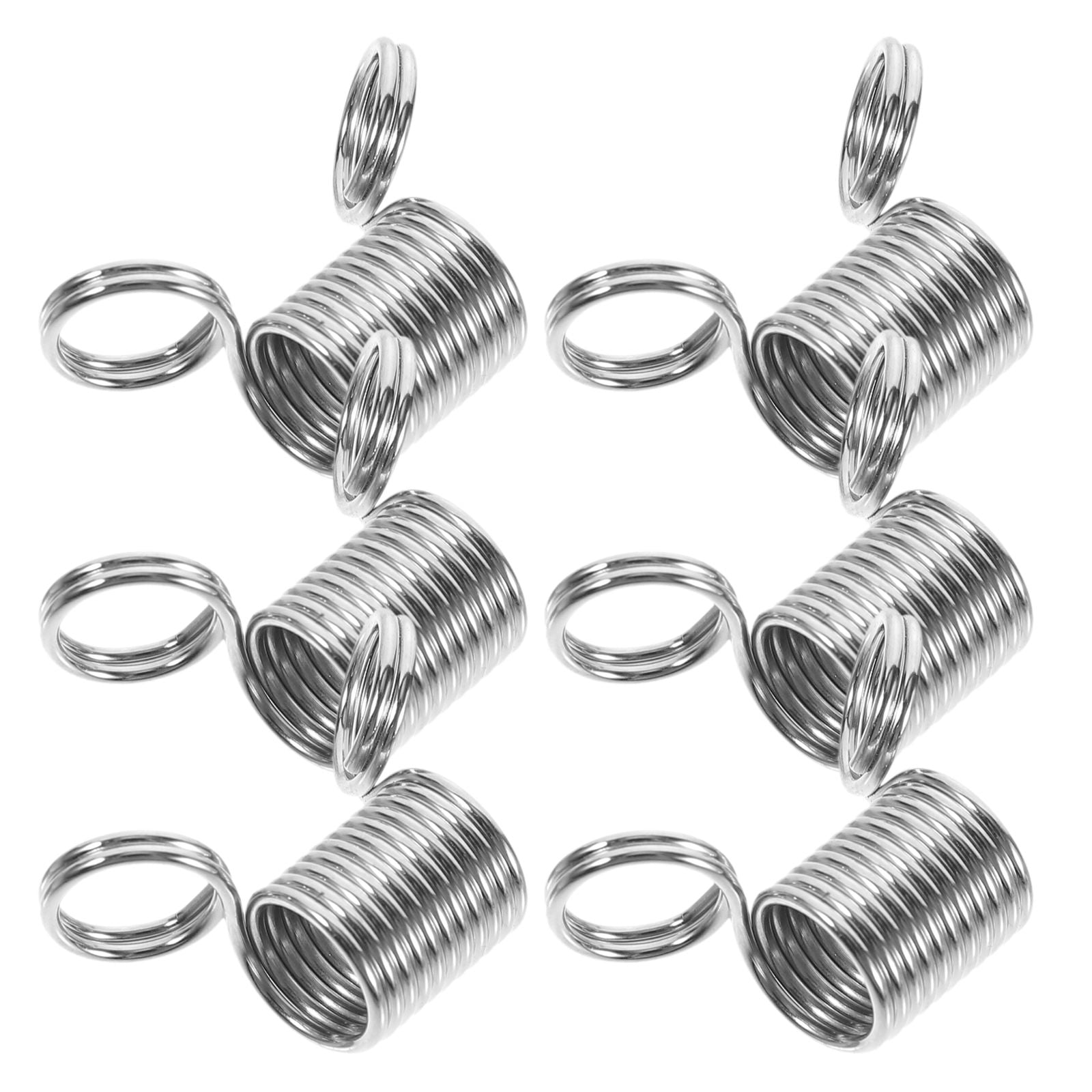 BRIGHTFUFU Jewelry Making Supplies 6Pcs Bead Wire End Springs Silver ...