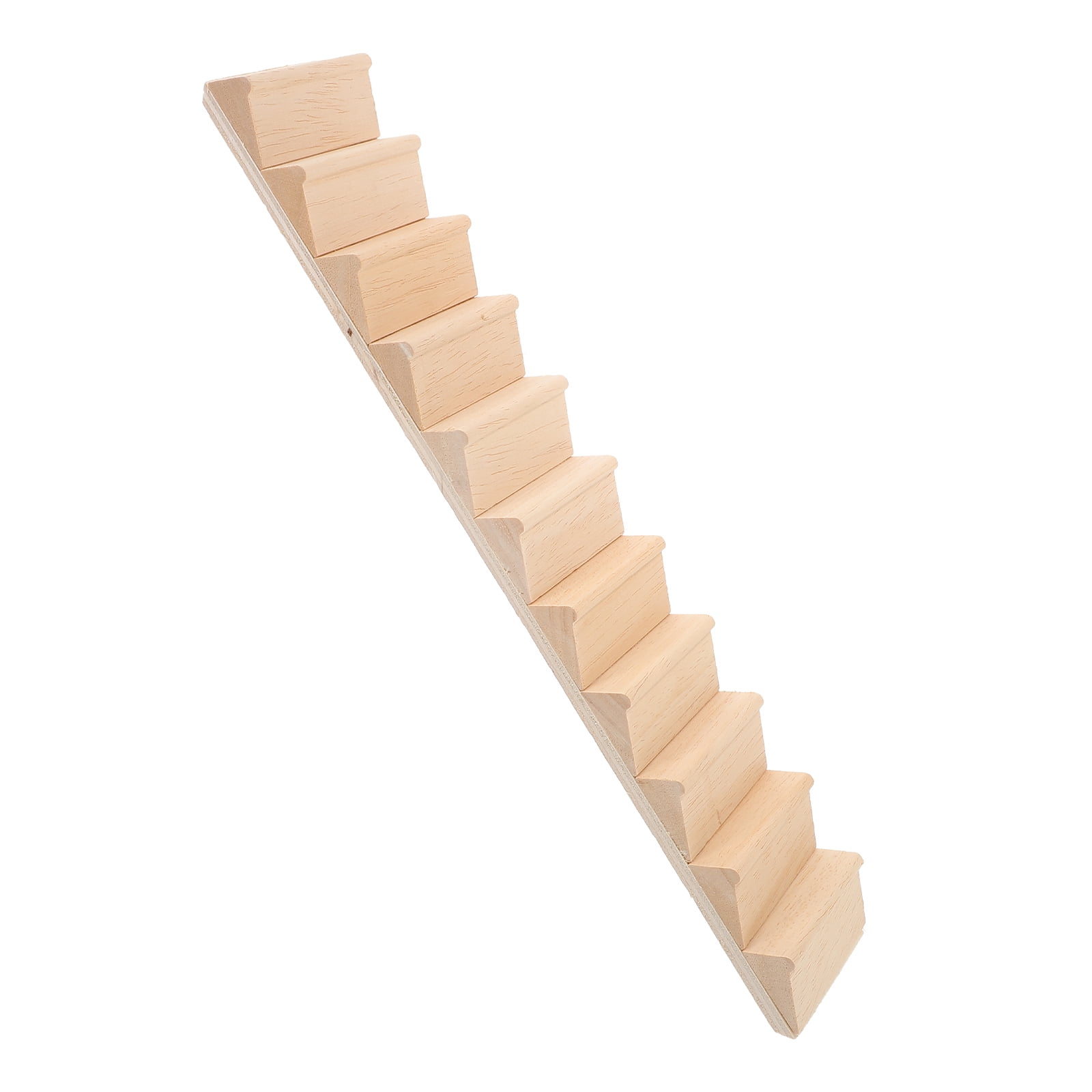 BRIGHTFUFU Khaki Mini Staircase Model for Dollhouse Stairs and ...