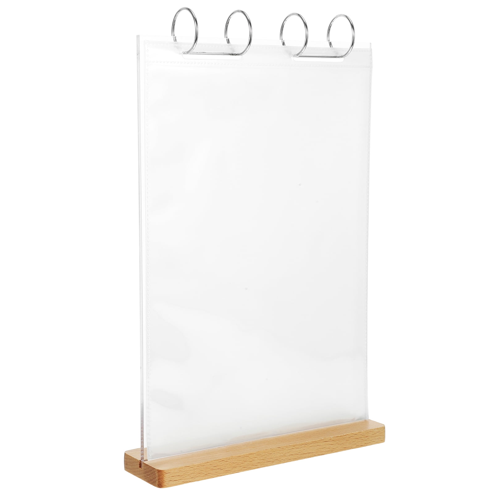 BRIGHTFUFU Light Yellow Acrylic Double Sided Menu Display Stand with ...