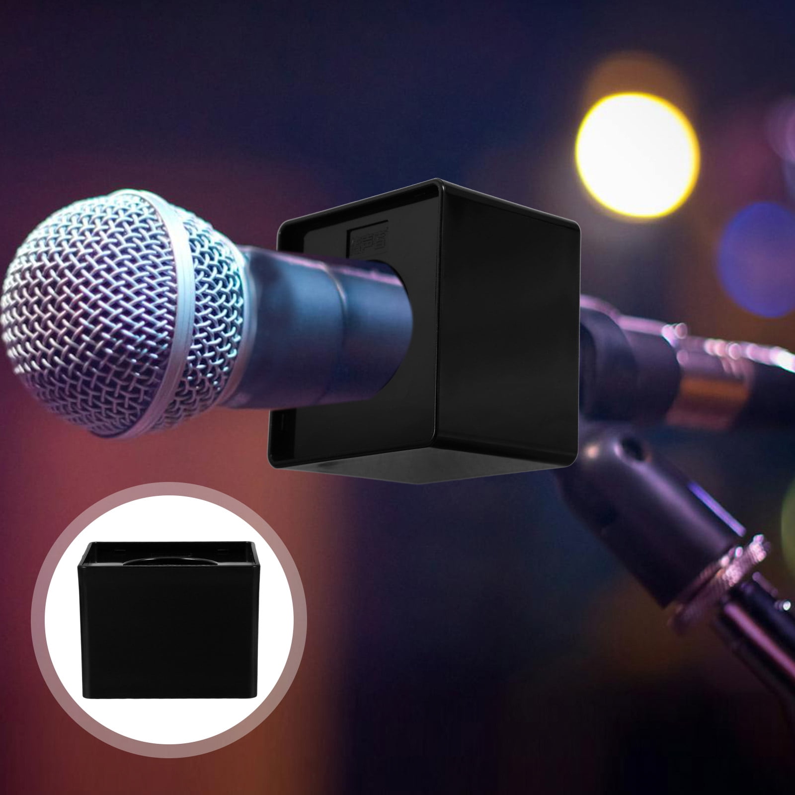 BRIGHTFUFU Black ABS Microphone for Interview and KTV Use, 1 Piece ...