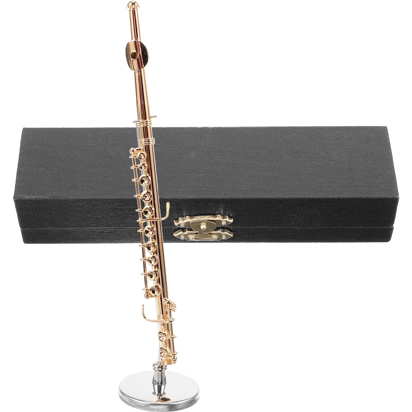 BRIGHTFUFU Mini Flute Model 18Pcs Golden Copper Music Lovers and Family ...