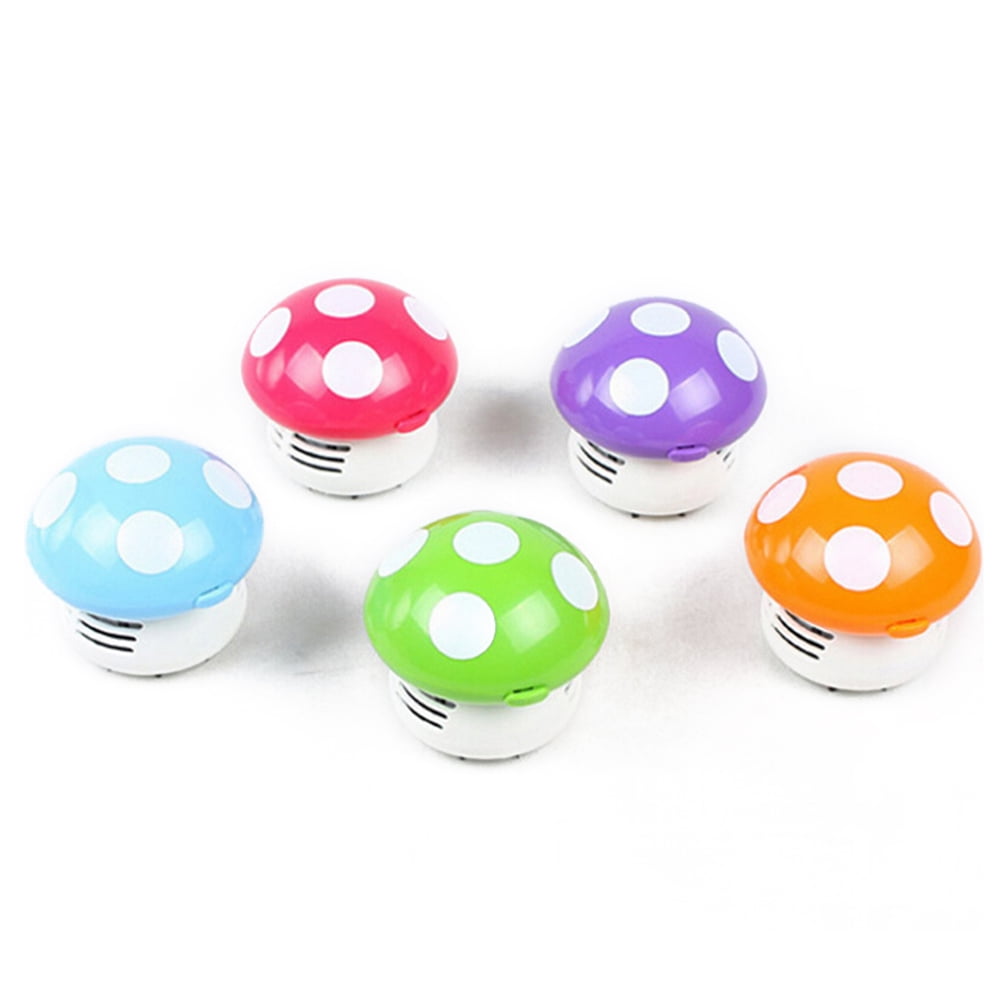 BRIGHTFUFU Mini Mashroom Tabletop Cleaner 3.9x3.9x3.7in Blue Battery ...