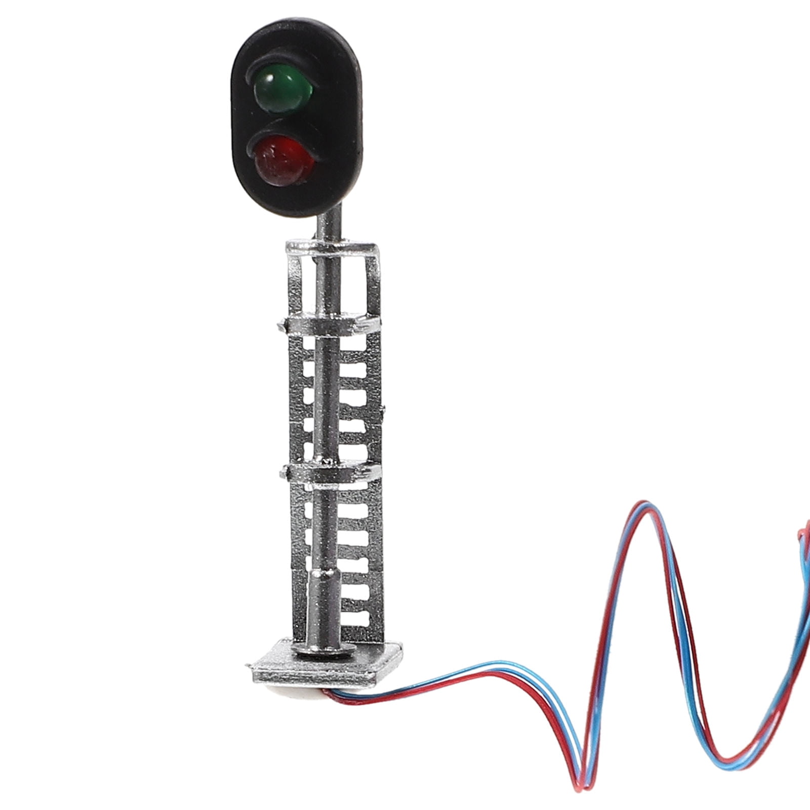 BRIGHTFUFU Model Lights Miniature Traffic Light Model Silver 1Pack ...