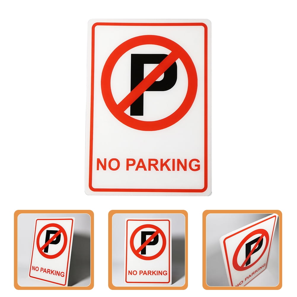BRIGHTFUFU No Parking Warning Sign 1 Set Acrylic Material Weather ...
