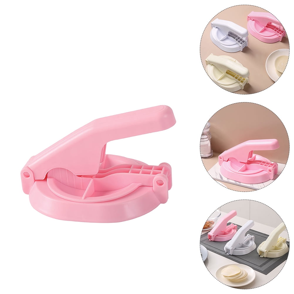 BRIGHTFUFU Pink Plastic Dumpling Wrapper Maker Tool for Kitchen ...