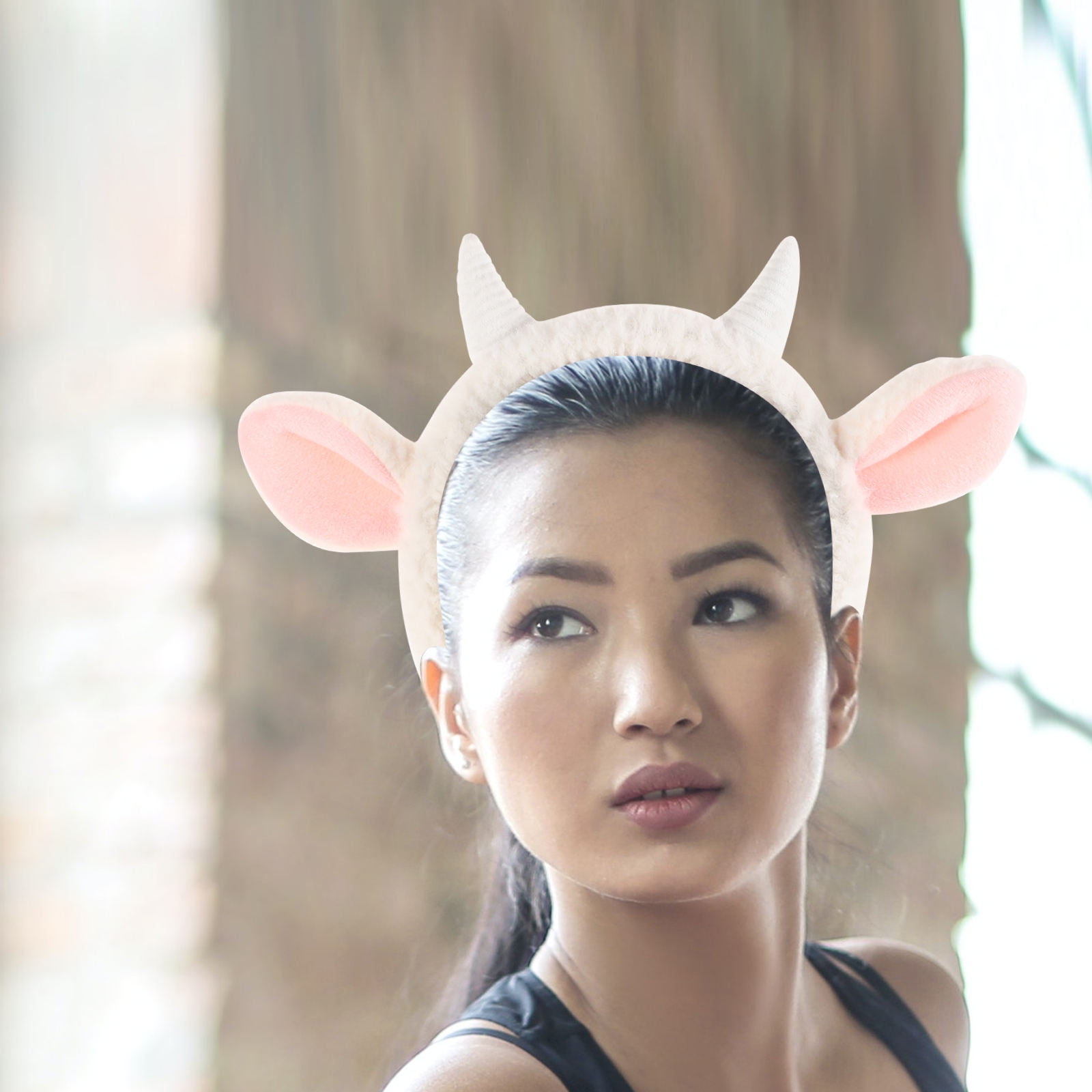 BRIGHTFUFU Plush Animal Ears Headband Sheep Ears Headband Cute Design ...