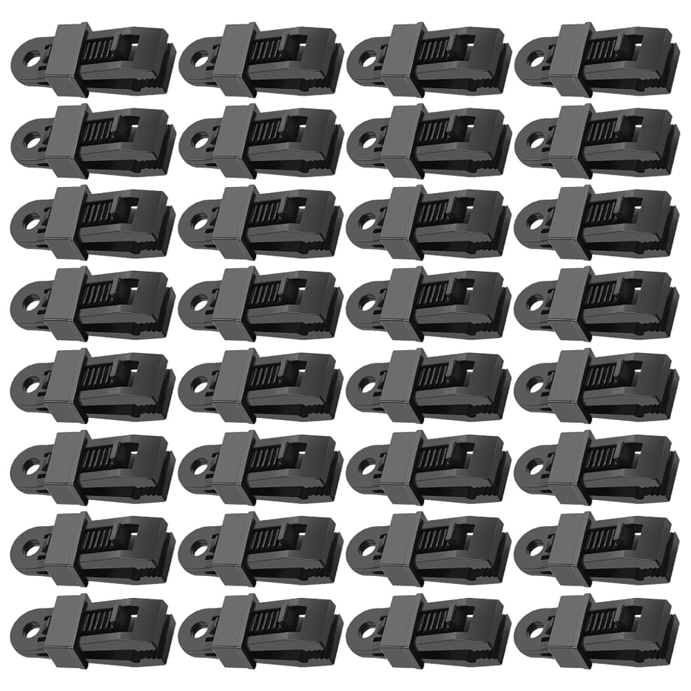 BRIGHTFUFU Practical Tent Fasteners 30Pcs Tarp Clips Windproof Easy to ...