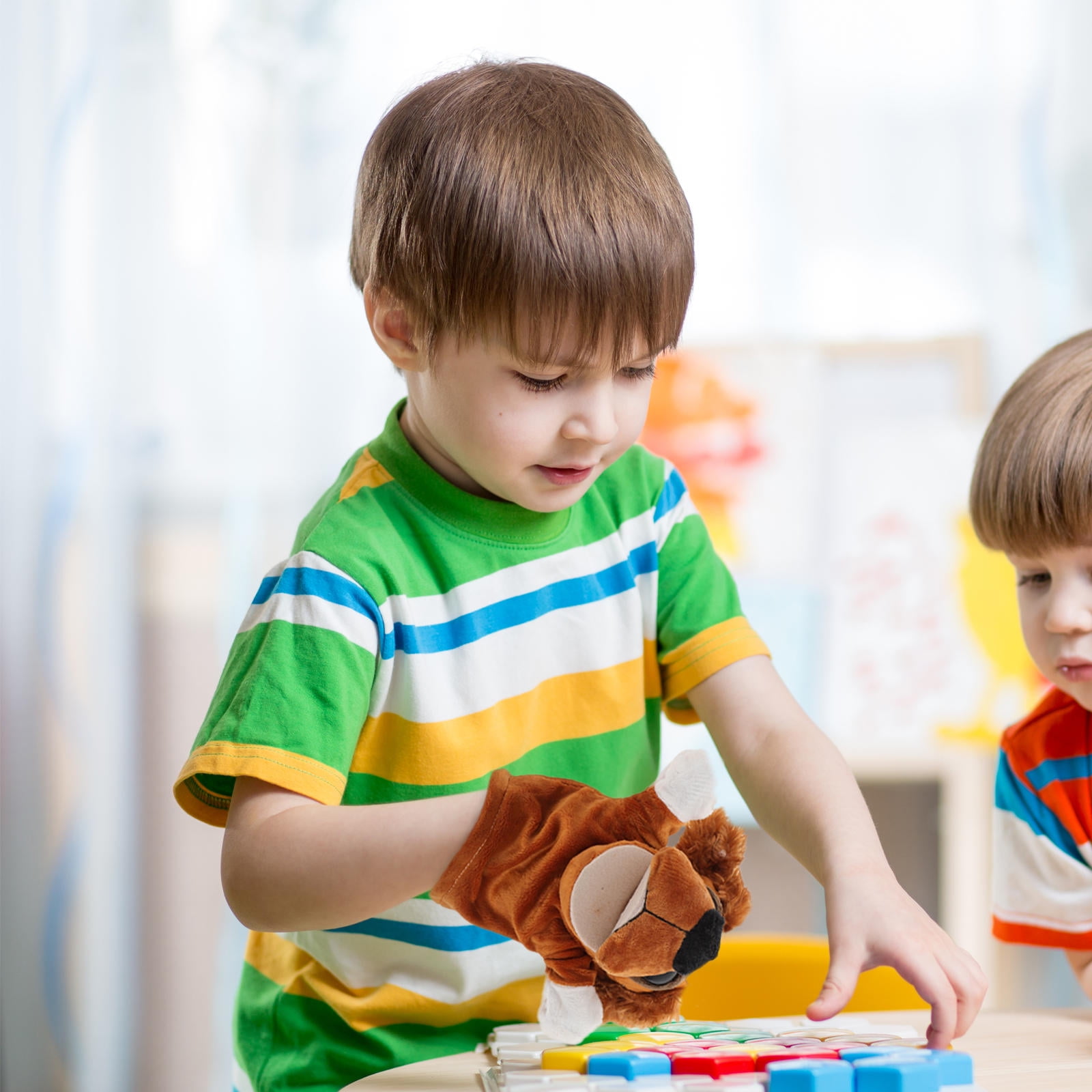 BRIGHTFUFU Animal Hand Puppets for Visual Stimulation and Dexterity ...