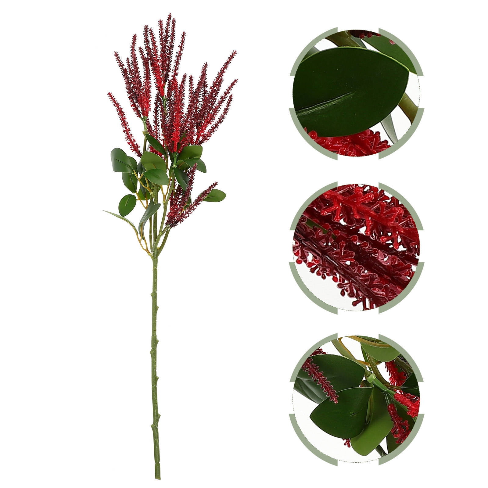 BRIGHTFUFU Red Plastic Decorative Branches Party Accessory 1Set ...