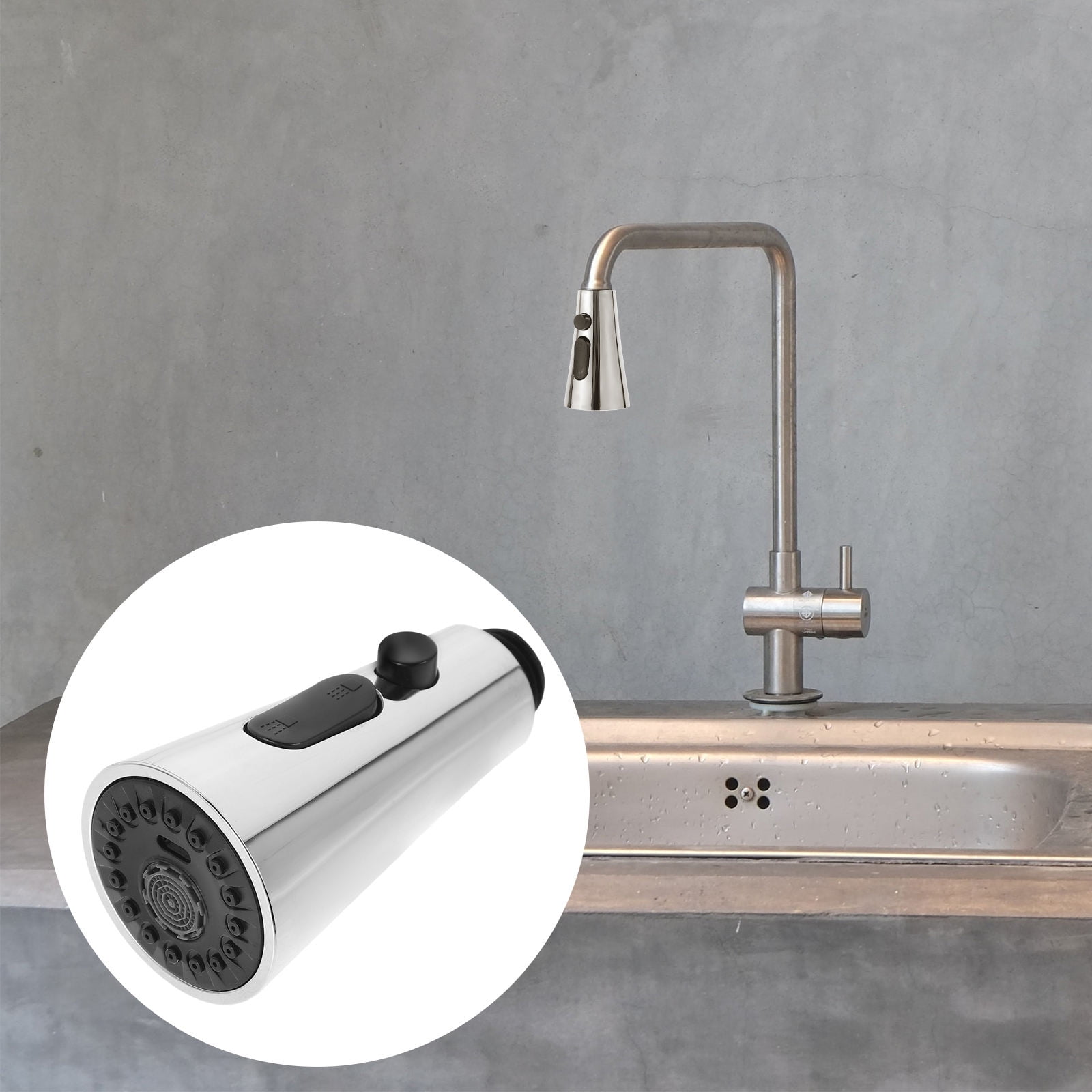 BRIGHTFUFU Rotatable Faucet Aerator Nozzle for Home Use with Three ...