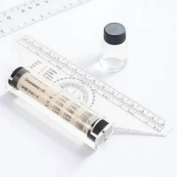 BRIGHTFUFU Plastic Rolling Ruler, Clear Scale, Assorted Colors, Ideal ...