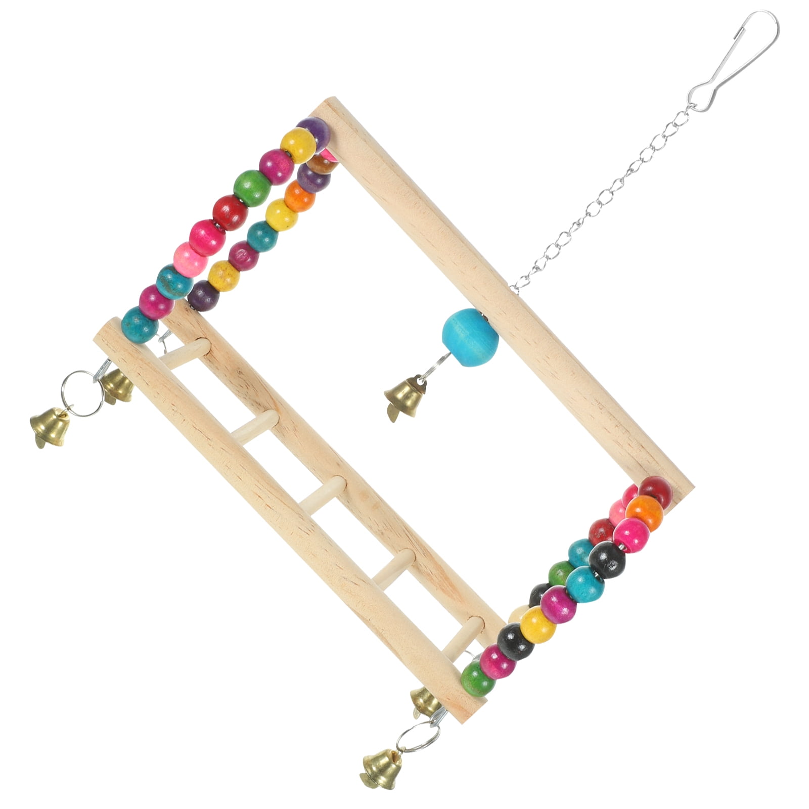 BRIGHTFUFU Suspending Parrot Swing Multi-Colored Wood 1 Set - Walmart.com