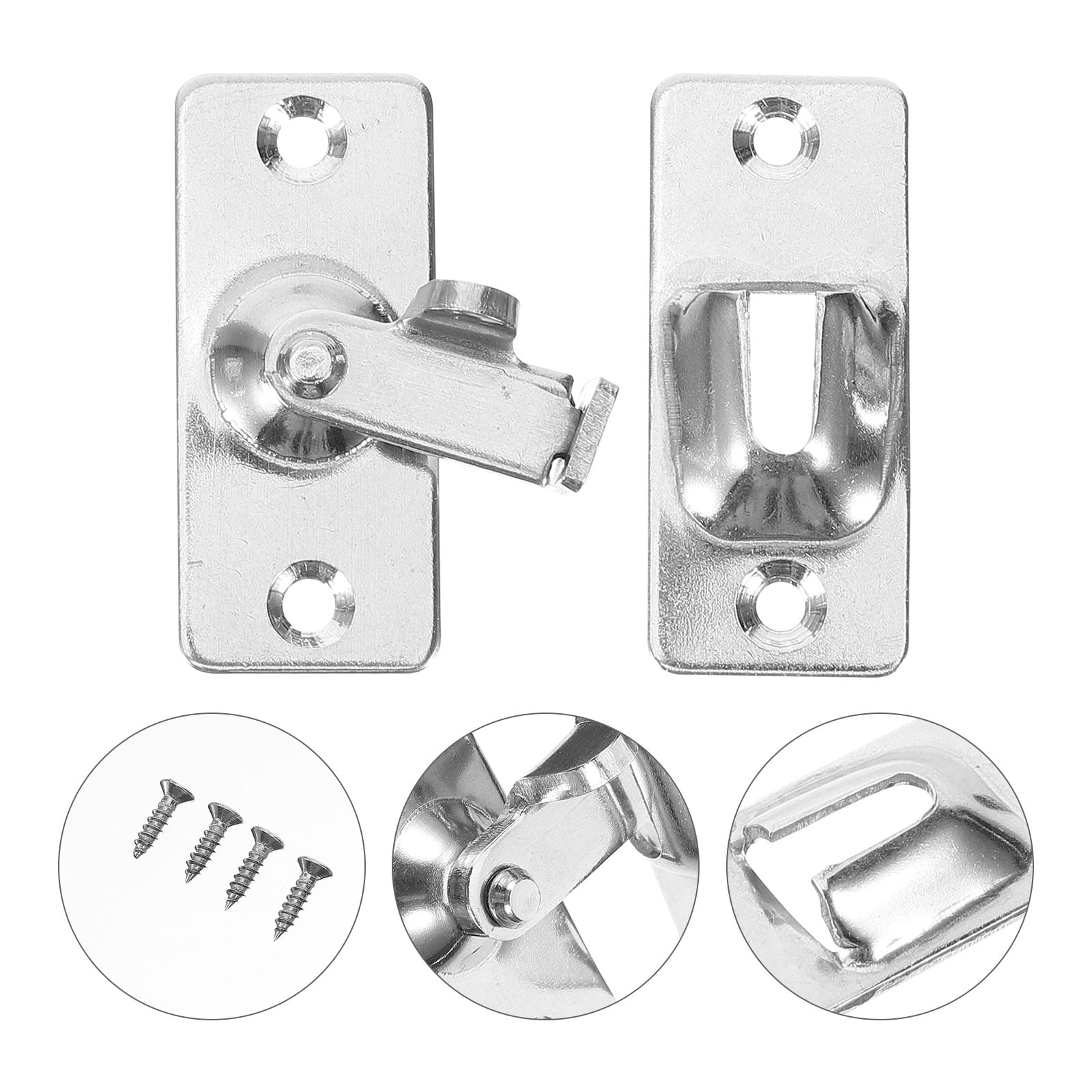 BRIGHTFUFU Security Door Latch Heavy Duty Sliding Barn Door Latches for ...