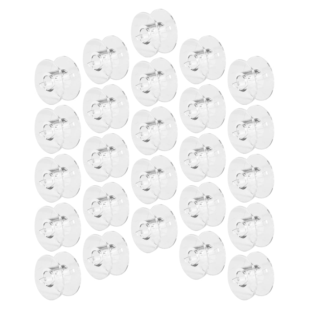 BRIGHTFUFU Sewing Bobbins 25Set for Embroidery Machine Thread Storage ...