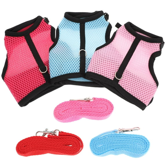 BRIGHTFUFU Small Pet Harness and Leash Soft Breathable Mesh for Rabbit ...