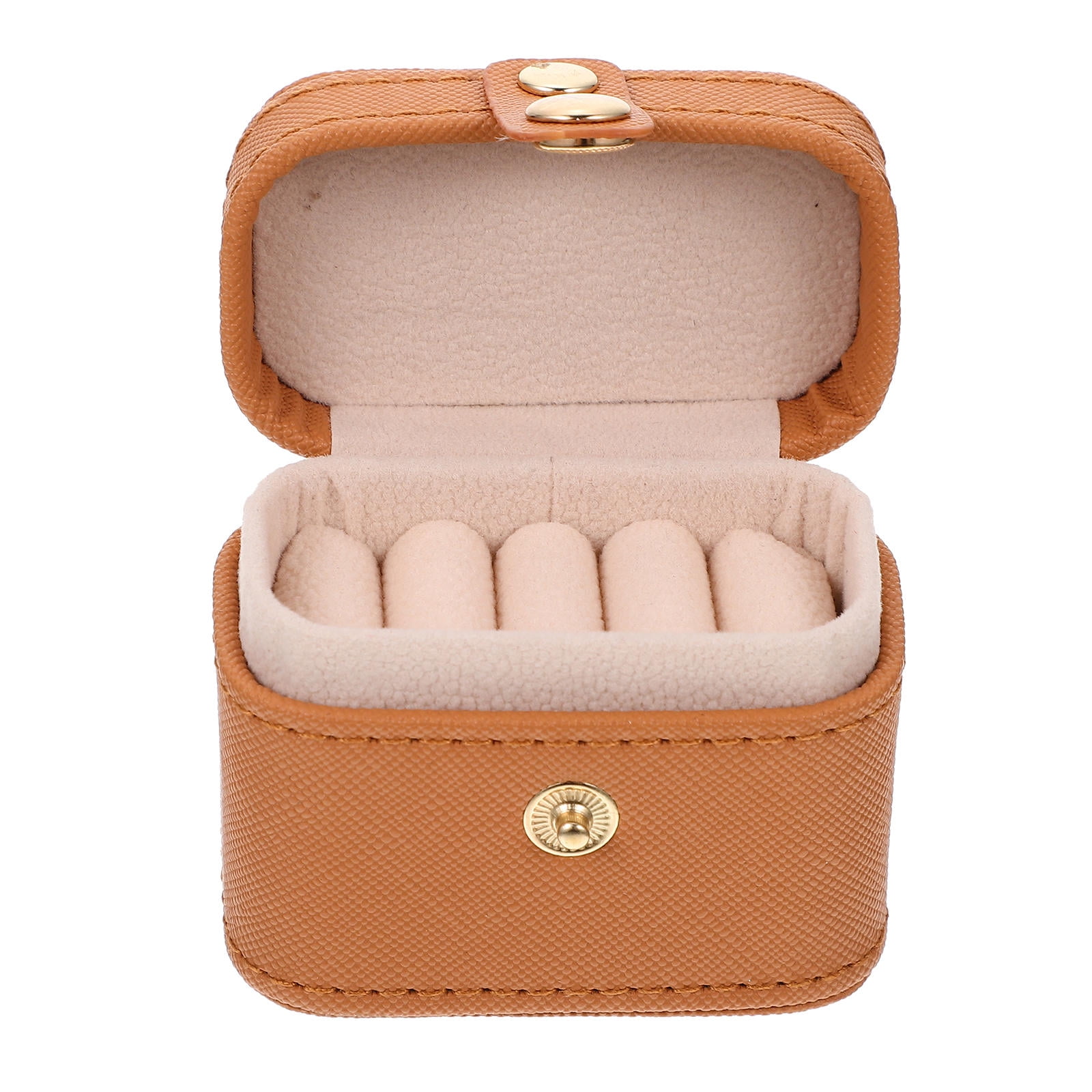 BRIGHTFUFU PU Storage Box Orange Lightweight Holder with Lint Material ...