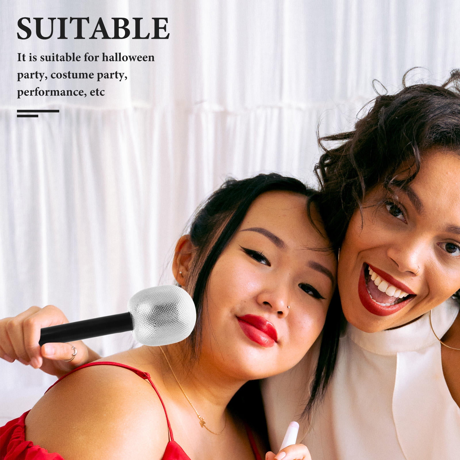 BRIGHTFUFU Stage Props Microphone Decorative Microphone for Singing ...