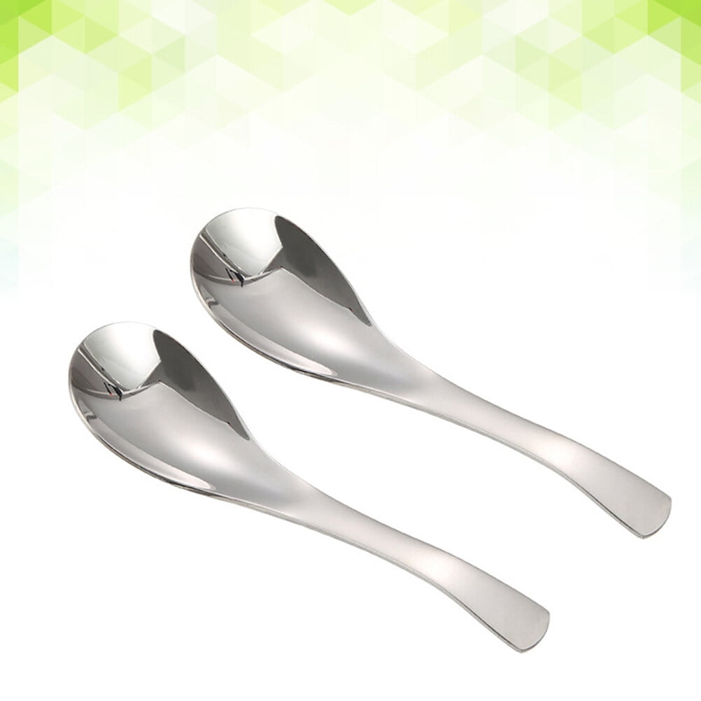BRIGHTFUFU Stainless Steel Asian Soup Spoons for Special Gift Giving ...