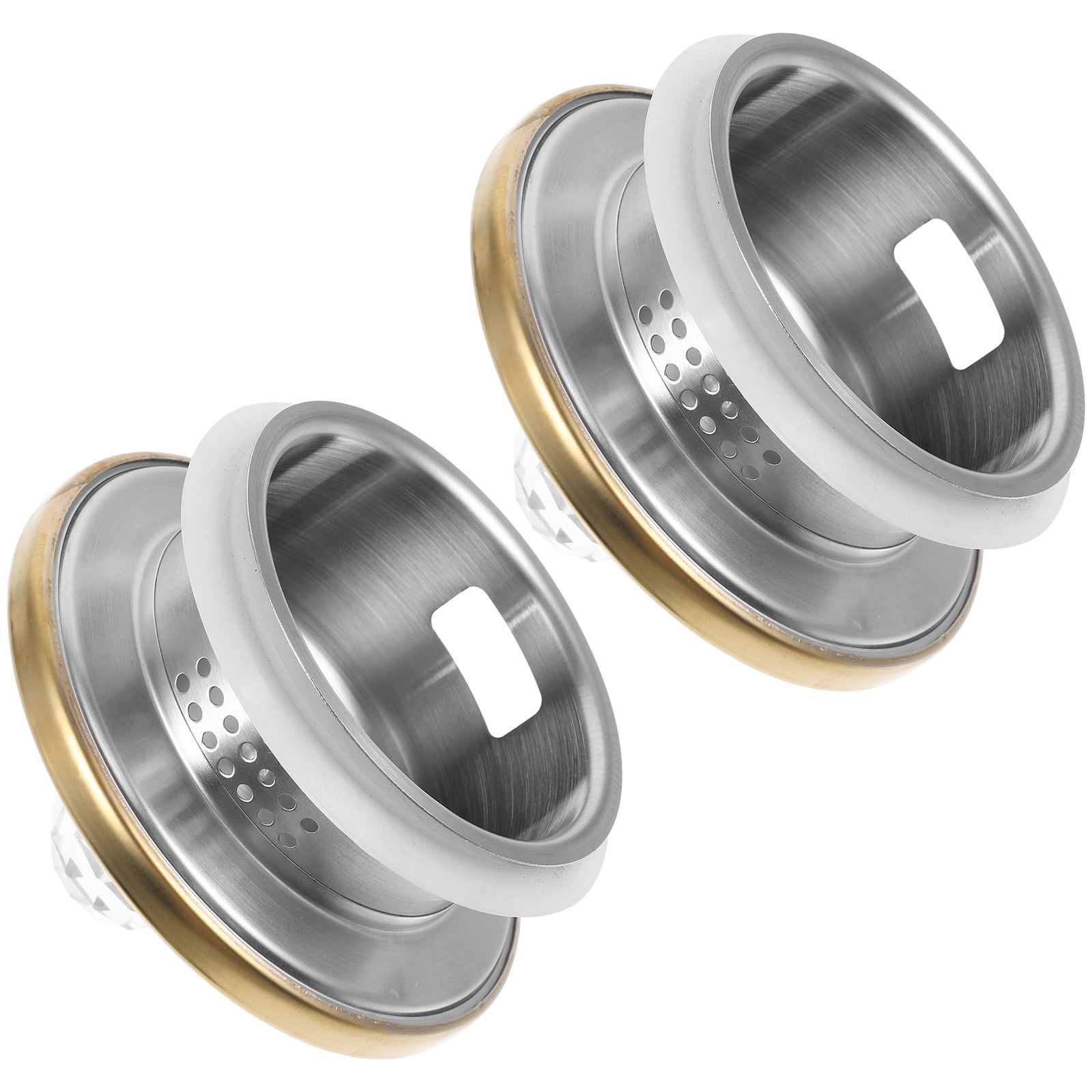 BRIGHTFUFU 2Pcs Replaceable Golden Stainless Steel Water Pitcher Lid ...