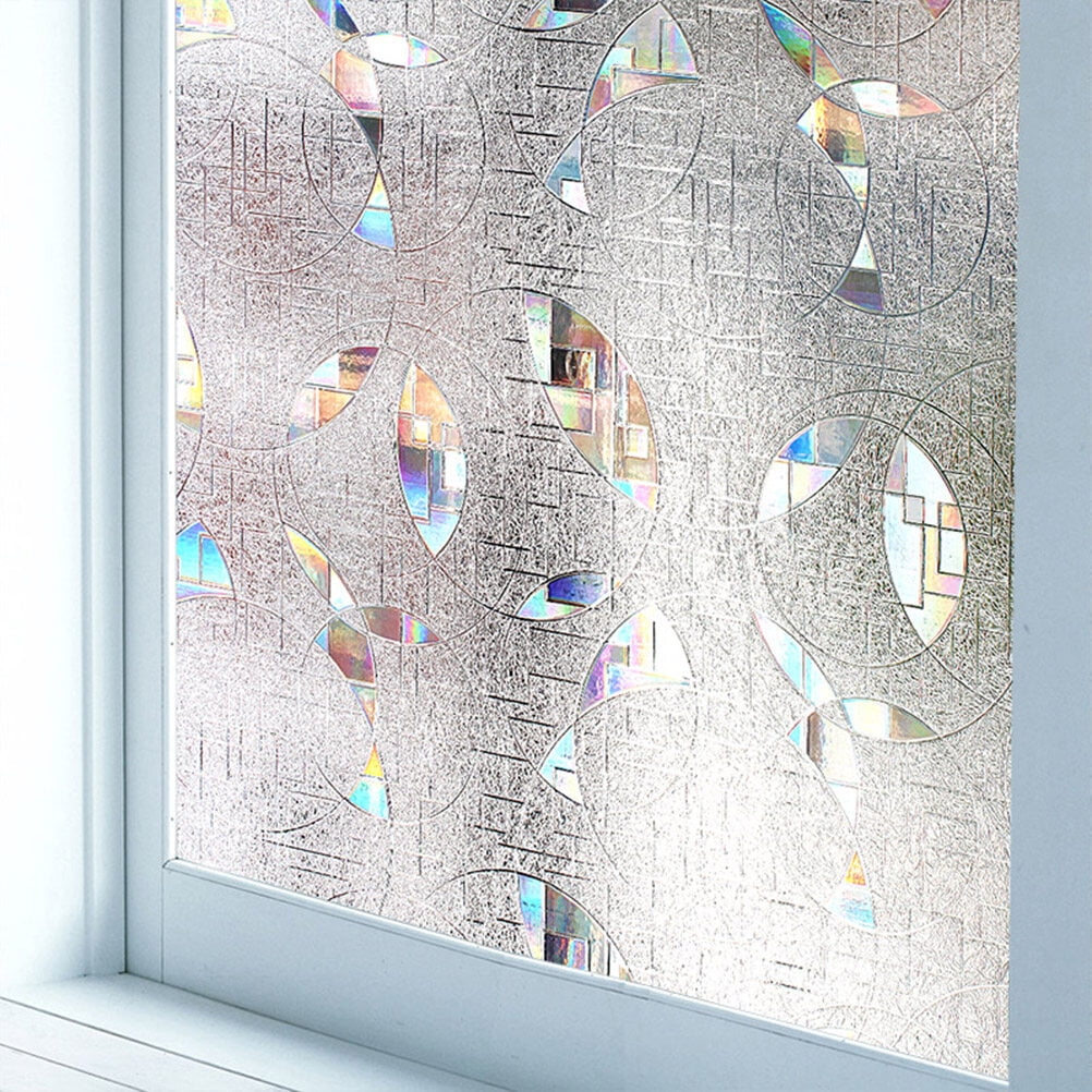 BRIGHTFUFU Removable Window Stickers Transparent PVC Anti-Uv for Home ...