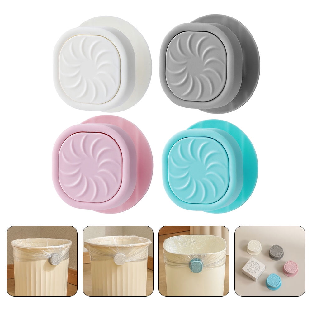 BRIGHTFUFU Trash Bag Clip 4Pcs Manganese Steel For Fixing Garbage Bags ...