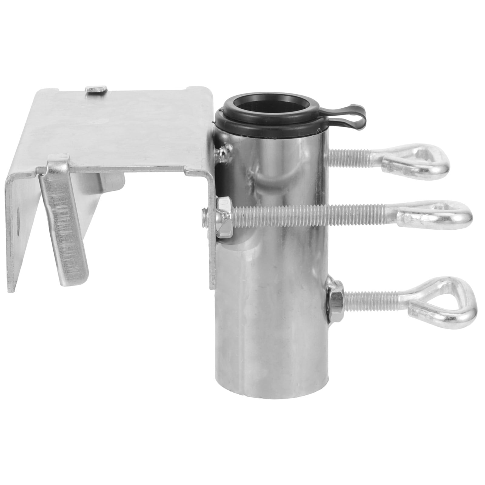 BRIGHTFUFU Umbrella Holder for Deck Umbrella Clamp Silver Metal ...