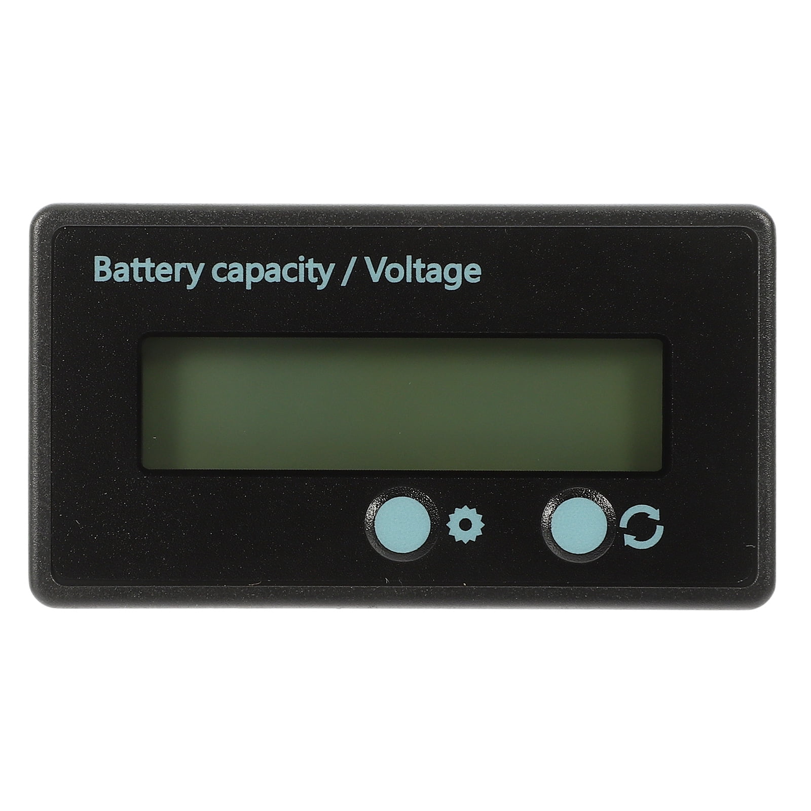BRIGHTFUFU Car Voltmeter Electric Monitor with Black Rectangular Design ...
