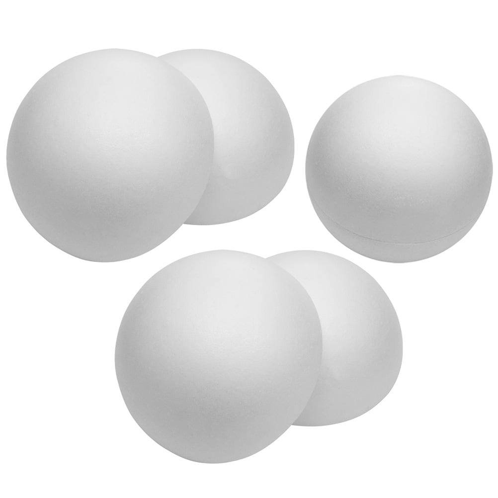 BRIGHTFUFU White Craft Foam Balls for Decor with Smooth Edges and Safe ...