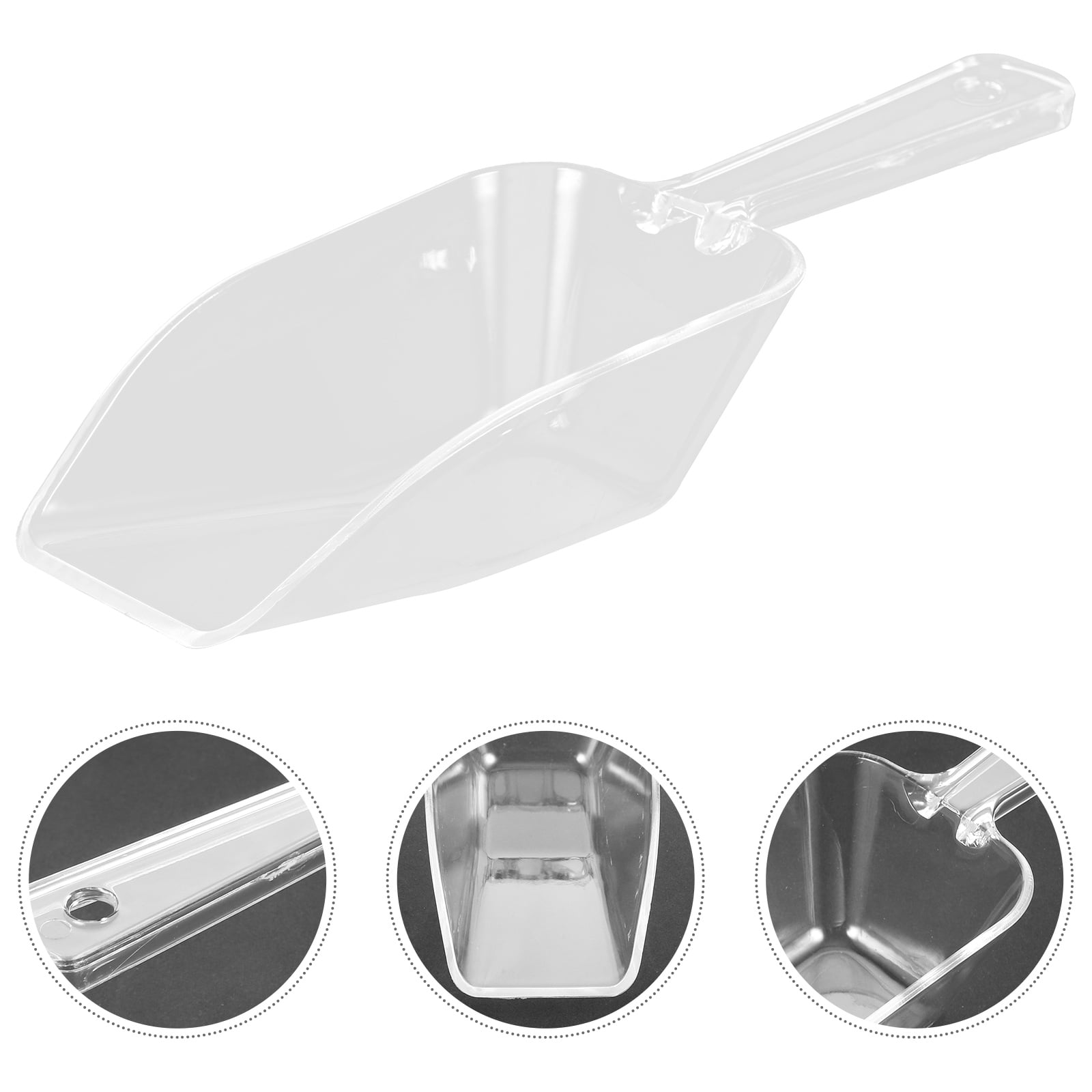 BRIGHTFUFU White Mini Scoops for Flour and Cookie Dough in Home Cooking ...
