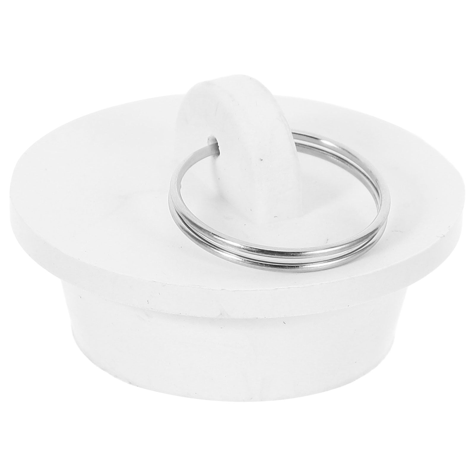 BRIGHTFUFU White Rubber Bathtub Drain Stopper, 1 Piece, Durable and ...