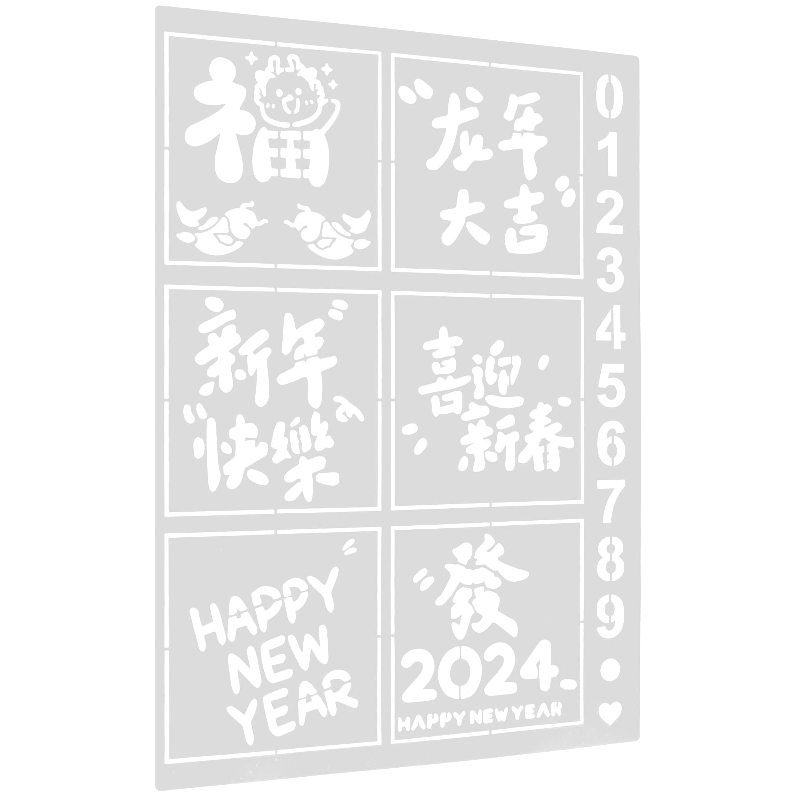 BRIGHTFUFU Year Dragon Painting Stencil Template Reusable Craft ...