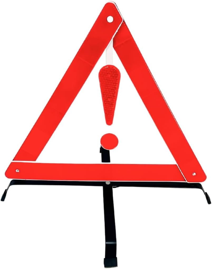 BRIGHTGUARD Reflective Road Safety Triangle with Warning Exclamation ...