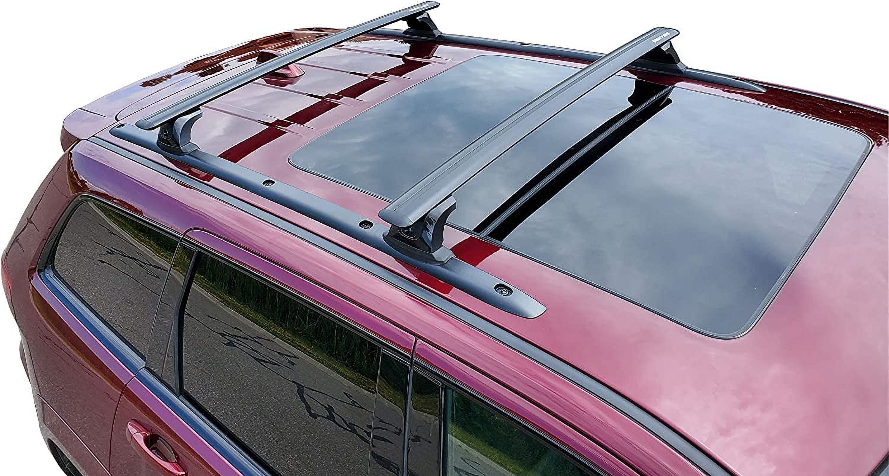 BRIGHTLINES Anti-Theft Aluminum Roof Rack Crossbars for 2011-2021 Jeep ...