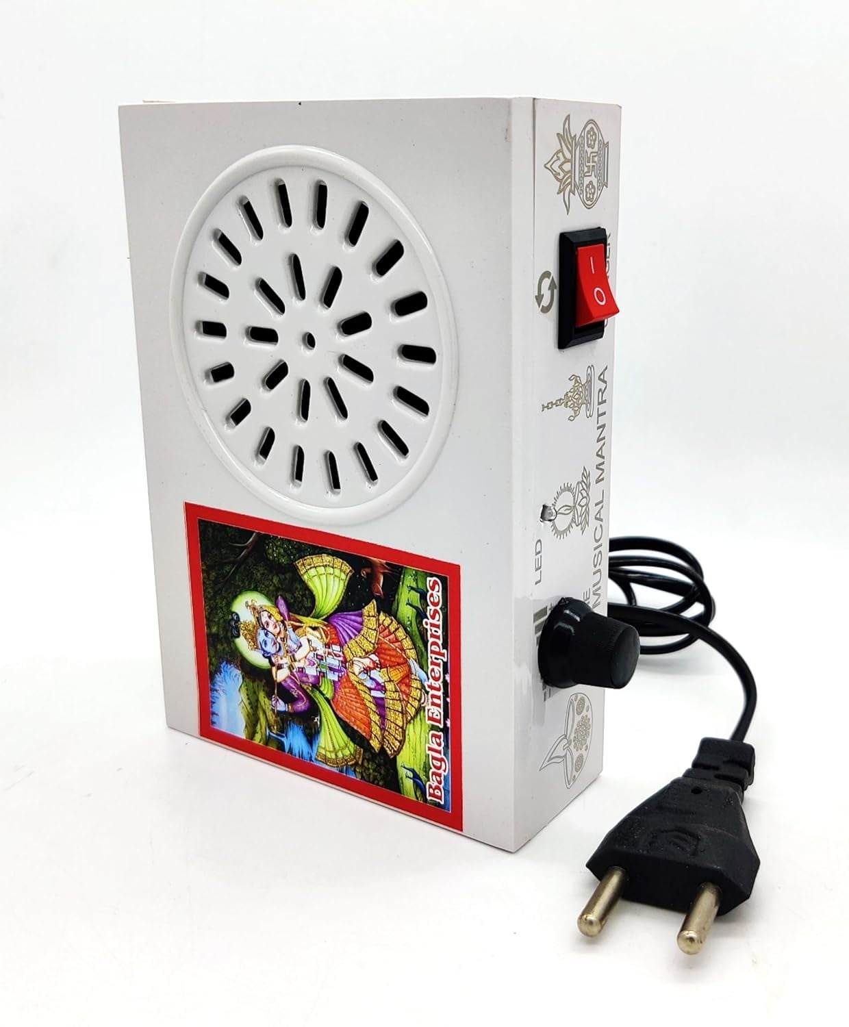 BRIJ HAAT Plastic 35 Mantra Chanting Machine Box Gayatri Mantra Maha Mrityunjaya Mantra and ...