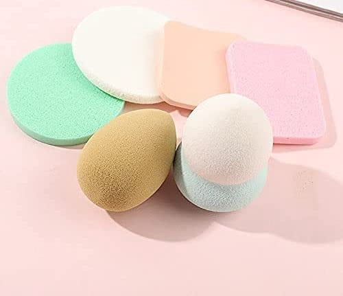 BRIKSHI Makeup Sponges Set Womens Round Soft Makeup Beauty Eye Face ...