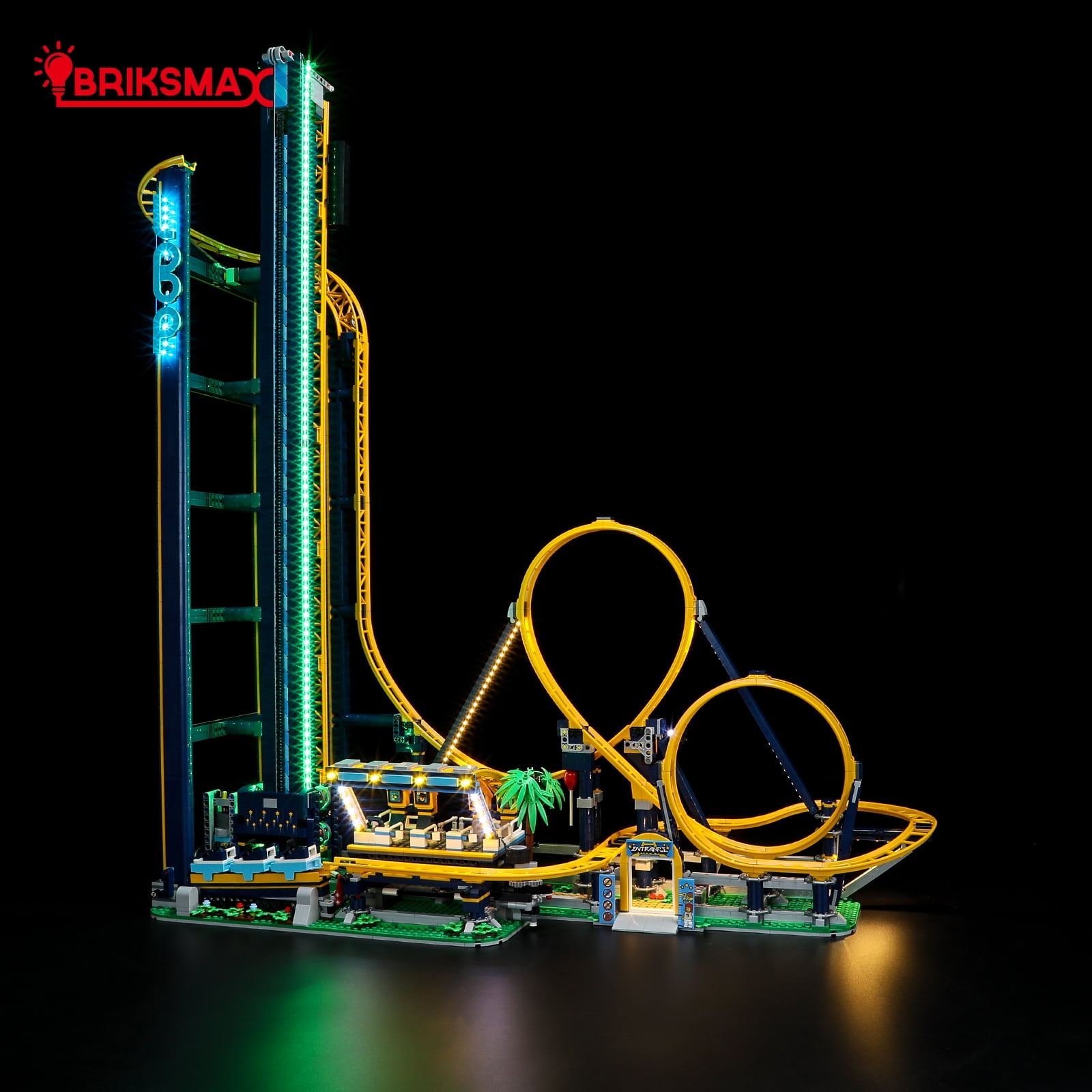 Free Shipping! BRIKSMAX Led Lighting Kit for Legos Loop Coaster 10303 ...
