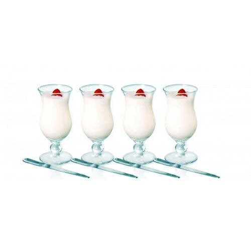 BRILLIANT PARFAIT 4 GLASSES AND 4 SPOONS - Walmart.com