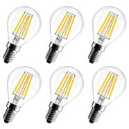 6 Pack GOSCHE E12 LED Bulbs, 60W Equi., 5000K, A15 Ceiling Fan ...