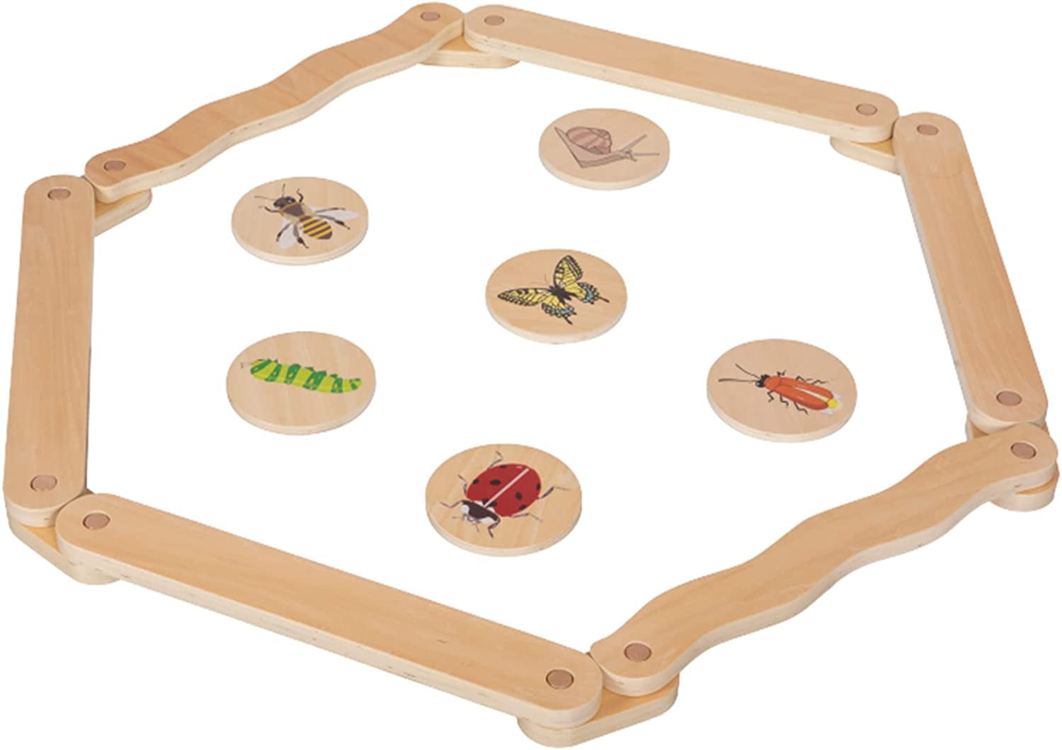 BRINJOY Kids Climbing Toys - 12 PCS Wooden Balance Beam & Stepping ...