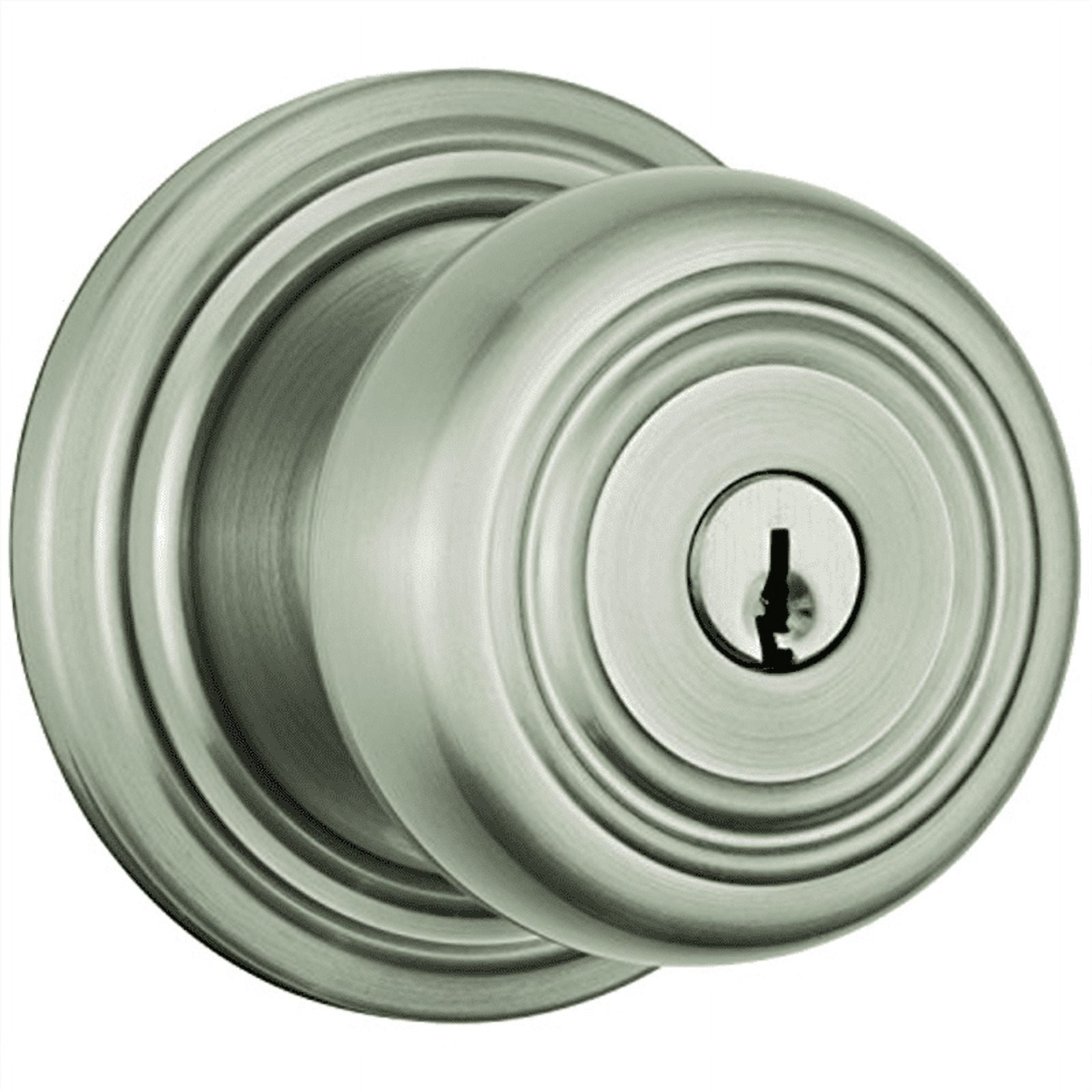BRINKS HOME SECURITY 23004-119 Webley Keyed,Satin Nickel,Doorlock ...