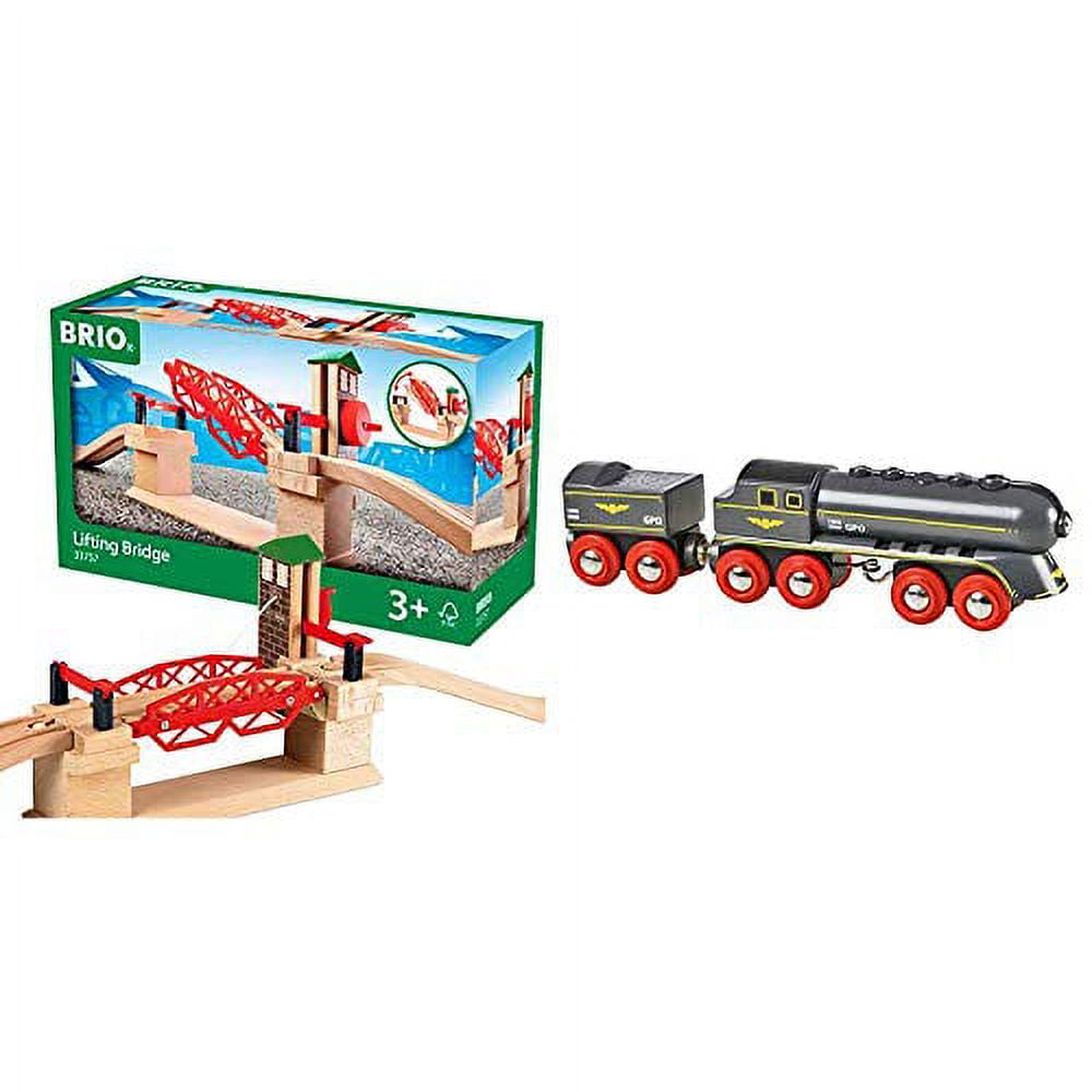 BRIO 33757 Lifting Bridge | Toy Train Accessory with Wooden Track for ...