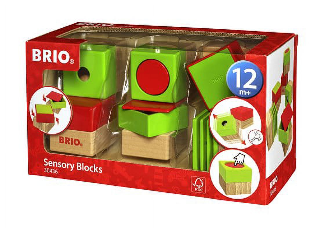 BRIO 6 Piece Sensory Blocks Toddler Toy - Walmart.com